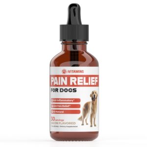 natural pain relief for dogs | dog pain relief | may help with joint, hip, heart health & much more | pain relief for dogs for older dogs | dog supplements & vitamins | dog joint pain relief | 1 fl oz