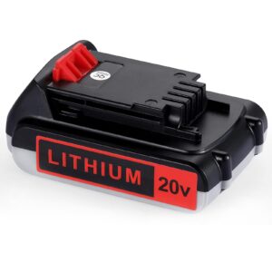 uadca outlet replace battery for black and decker 20v lithium battery 3000mah lbxr20 lbxr2040 lb20 lbx20 lb2x4020-ope lbxr20b-2 black decker 20v battery