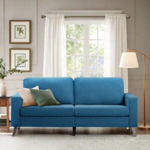 esright blue sofa couch, 2 seats sofa for living room 79" wide, oversied loveast for bedroom and more