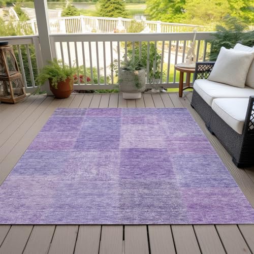 Addison Rugs Chantille ACN664 Lavender 3' x 5' Indoor Outdoor Area Rug, Easy Clean, Machine Washable, Non Shedding, Bedroom, Entry, Living Room, Dining Room, Kitchen, Patio Rug