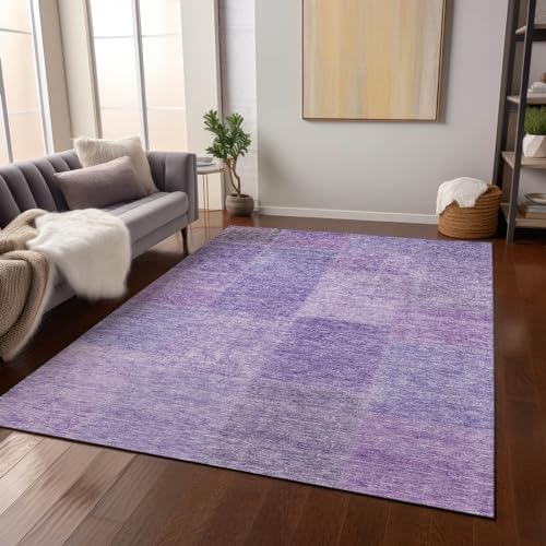 Addison Rugs Chantille ACN664 Lavender 3' x 5' Indoor Outdoor Area Rug, Easy Clean, Machine Washable, Non Shedding, Bedroom, Entry, Living Room, Dining Room, Kitchen, Patio Rug