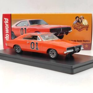 auto world 1/43 for dodge charger general lee 1969 awrss1151 limited resin toys car models miniature hobby collectible gifts