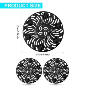 Shower Drain Hair Catcher, Silicone Hair Strainer for Bathtub, Bathroom Hair Stopper Drain Cover, 2Pack,Suitable for Bathroom, Laundry, Bathtub, Kitchen