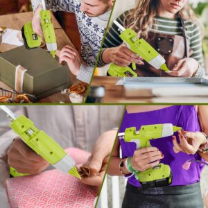 Taingwei Cordless Hot Glue Gun Kit for Ryobi 18v Battery,100W LED Digital Hot Melt Glue Gun with 10pcs 0.43'' Hot Glue Sticks for Home Repair, Arts & Crafts (Battery not included)