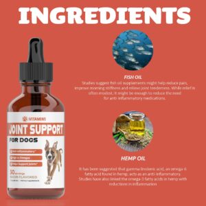 Joint Support Supplement for Dogs | Dog Hip and Joint Supplement | Supports Healthy Hips, Joints, & Much More | Dog Joint Supplement | Joint Supplement for Dogs | Joint Support for Dogs | 1 fl oz