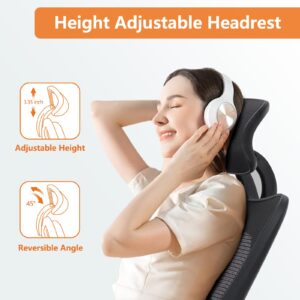 Office Chair, Desk Chair Computer Chair Ergonomic Office Chair with 2D Armrest Adjustable Lumbar Support & Headrest, High Back Home Office Desk Chair 135°Tilt Function Big and Tall Office Chair