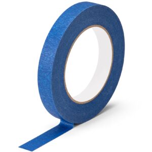 kicnic blue painter's 1 roll, multi surface masking tape 0.7 inch x 60 yard, painting and decoration supplies, indoor and outdoor use