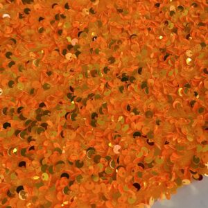 Sequin Velvet Fabric Soft Stretchy Cloth with Glittering Sequins Perfect for Dressmaking Costumes Upholstery and Christmas Decor 1 Yard of Spandex Fabric for Sewing and Crafts (Orange)