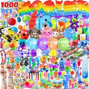 erosbon 1000pcs party favors for kids, fidget toys pack,bulk toys goodie bag stuffers,prize for kids treasure box toys for classroom rewards ,birthday party gift, carnival prize, pinata pinata filler