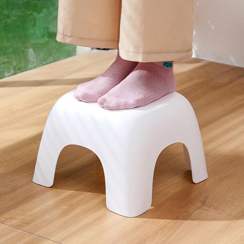 ibasenice Plastic Low Square Stool - 1pc Square Low Stool Sofa Stool Small Coffee Table Stool Bed Side Step Stool Foot Rest Stools Toilet Stool Squat for Seniors Adult and Kid