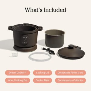 Our Place Dream Cooker | 6-quart Multicooker | 4 Versatile Modes | Pressure Cook, Slow Cook, Sear & Saute, Keep Warm | Hands-Free Steam Release | Tailored Control Panel | Char