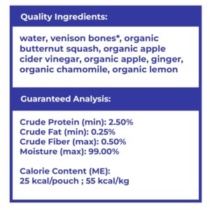 smallbatch Pets Shelf Stable Bone Broth, 3 Pack, 16 Fl Oz Each Bag (48 Fl Oz Total), Venison Recipe with Prebiotics & Adaptogens-Inspired Ingredients, Topper for Dogs