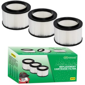 3 pack 17810 filter replacement for craftsman shop vac filter 9-17810 for 3 to 4 gallon general purpose vacuums