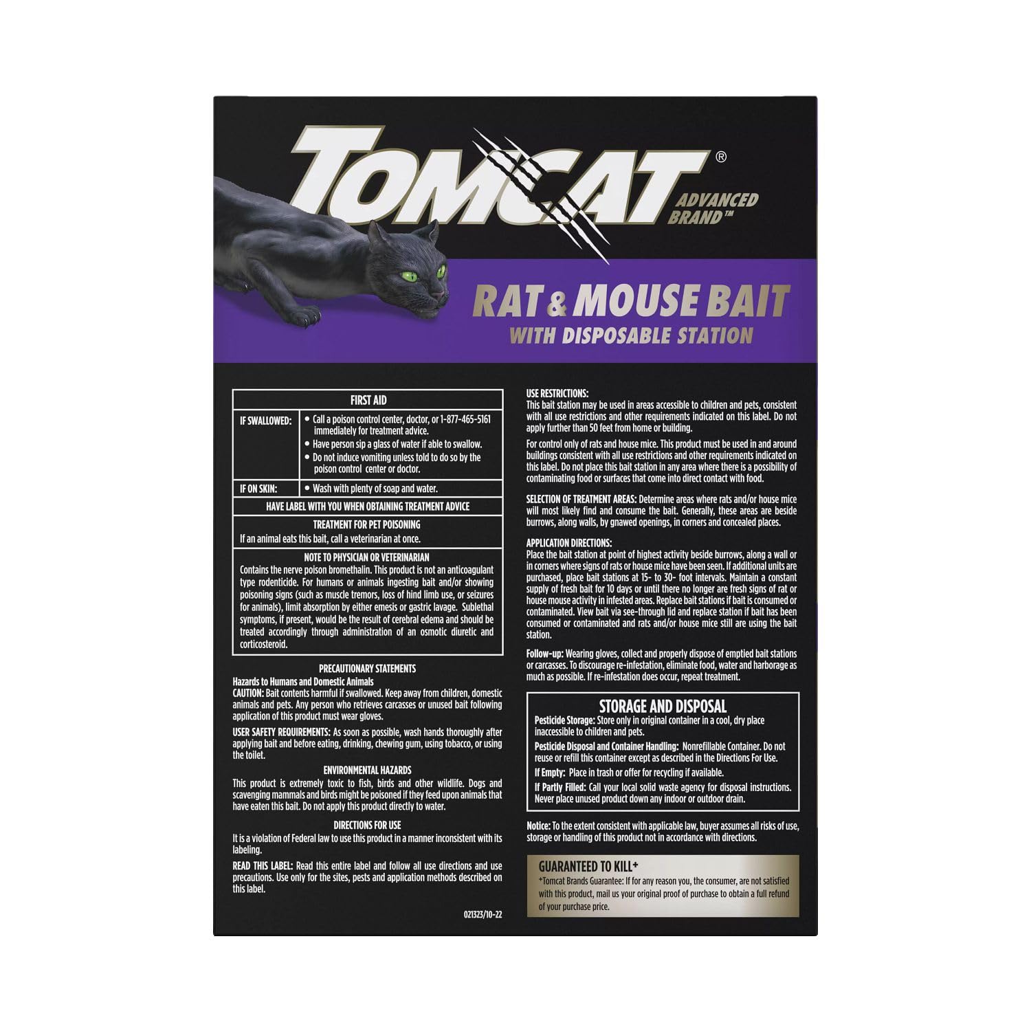 Tomcat Advanced Brand Rat & Mouse Bait with Disposable Station, Indoor and Outdoor Use, 1 Pre-Filled Ready-to-Use Station