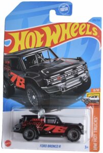 hot wheels ford bronco r, hw hot trucks 8/10 [black] 225/250