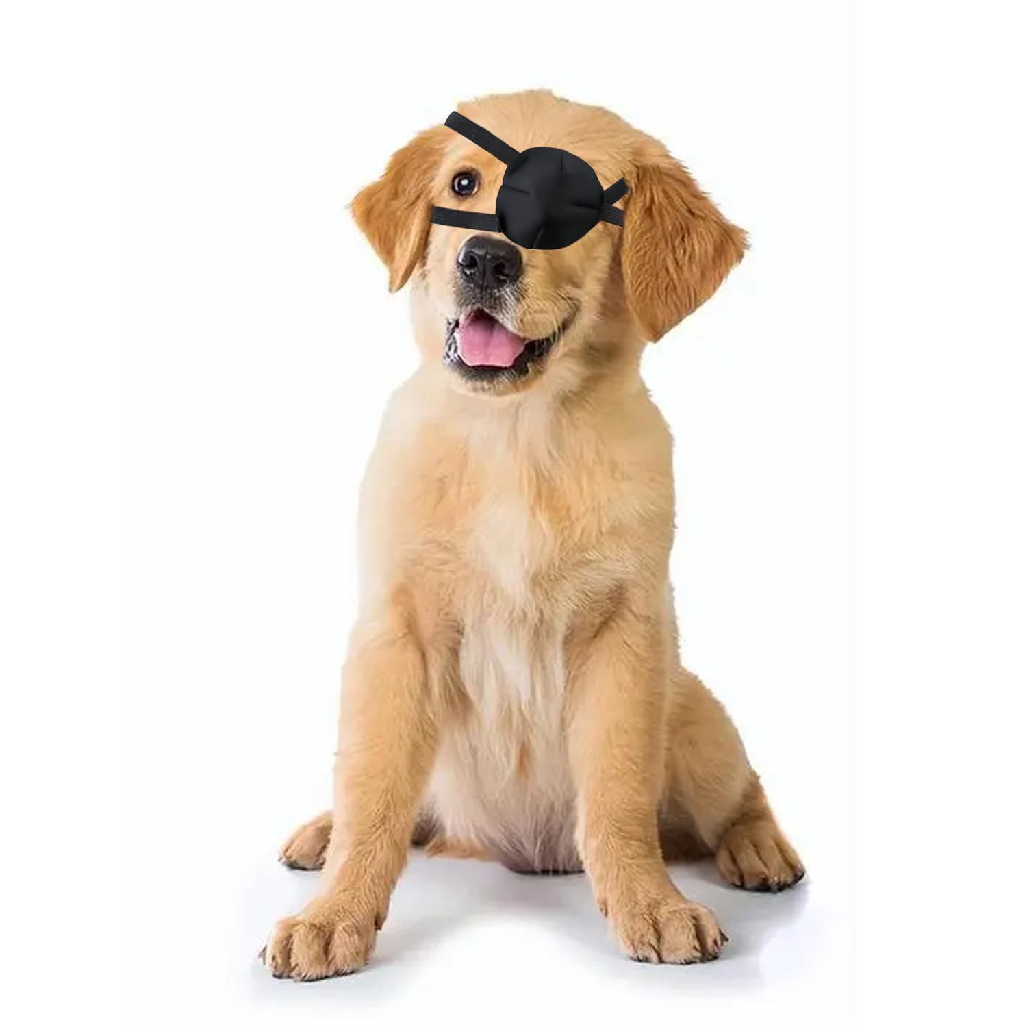 2 Pack Waterproof Dog Eye Patch Dogs Single Eyepatch Dogs Eye Covering Wounds Protector for Dog Pup Eyes Guard