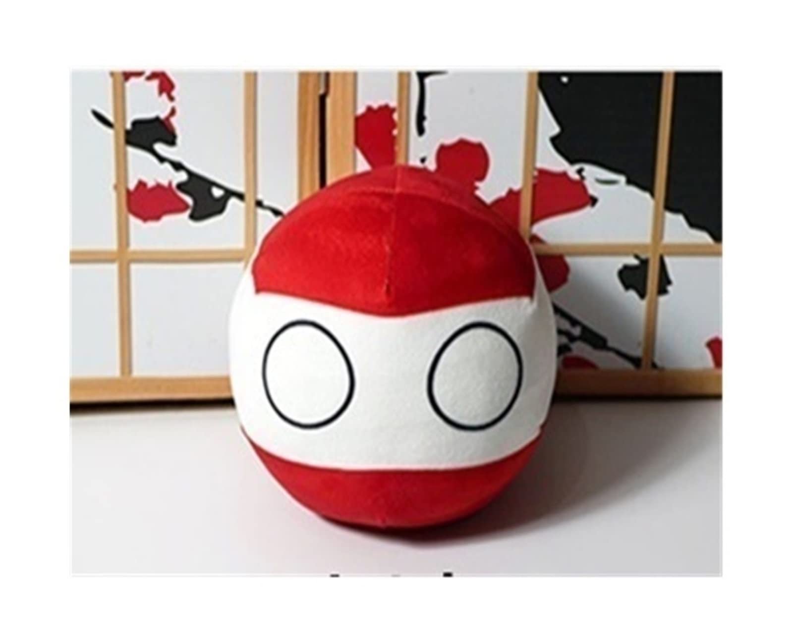 GANGKJDS Poland Countryball Ball Plush National Ball States United Poland Switzerland Netherlands Poland Ball Flag Pendant Pillow 20cm(7.9 inches) (Color : Latvia, Size : 9cm)