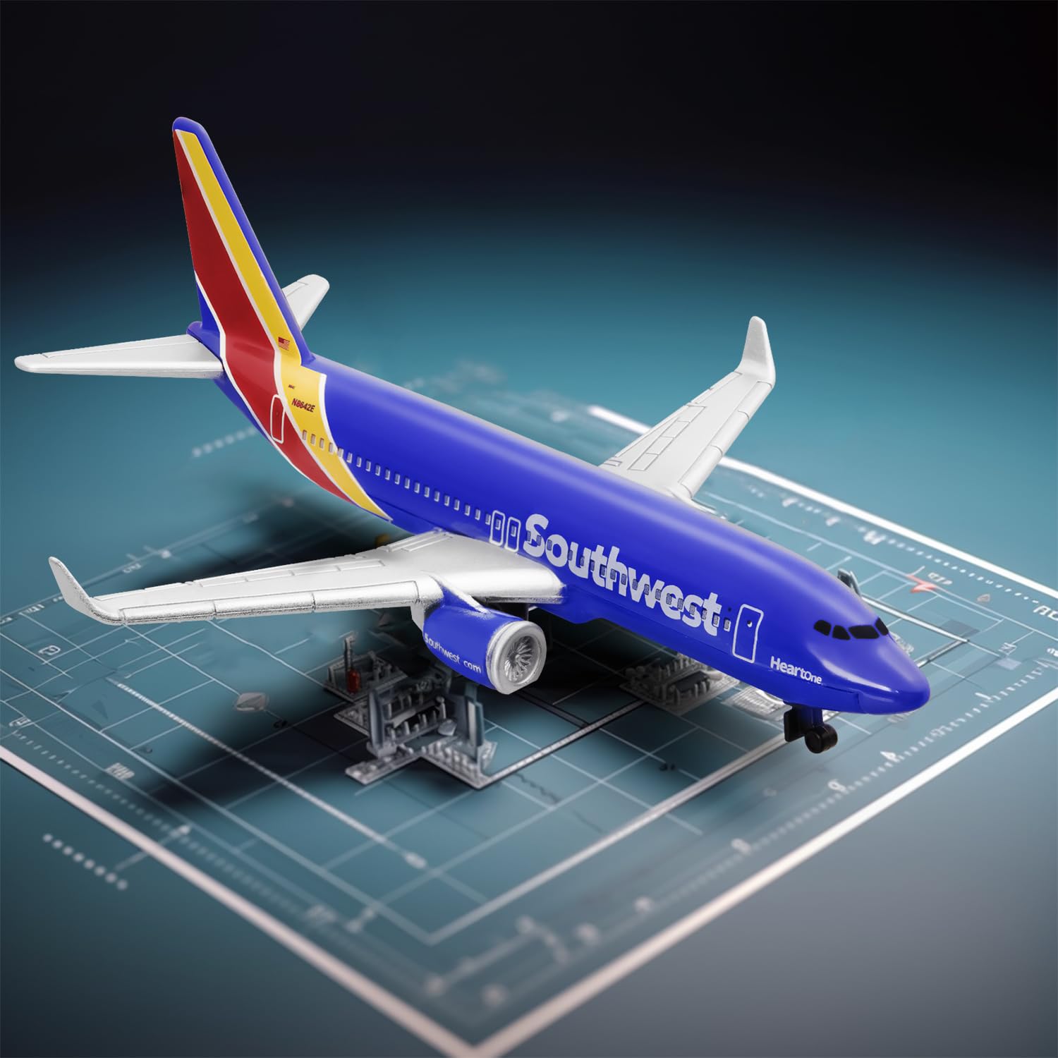 Sky Trek Model Airplanes Southwest Airplane Airlines Plane Aircraft Model for Display Collection and Gifts.