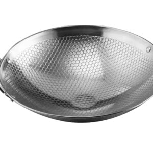 Stainless Steel Wok, Deep Frying Pan, Conduction Drawing Wok, Chinese Wok, Double Ear Wok Pot for Cooktops, 9inch