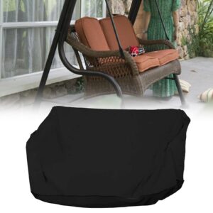 VKinman 56x32x25 Inches Porch Swing Cover, Waterproof Outdoor Swing Cover for Outdoor Patio Swing Patio Swing Cover, Patio Swing Cover All Weather Protection (Black)