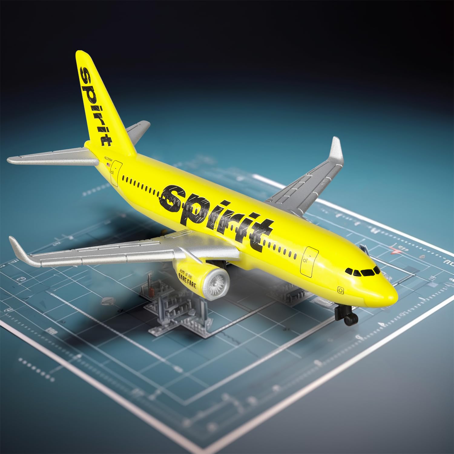 Sky Trek Model Airplanes Spirit Airplane Airlines Plane Aircraft Model for Display Collection and Gifts