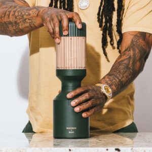 Beastmode by Beast Health Blender | Beast Health x Marshawn Lynch | Blend Smoothies and Shakes, Kitchen Countertop Design, Straw Cap and Straws Included,1200W (Forest Green)