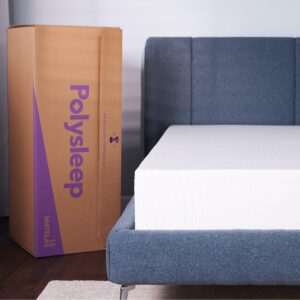 polysleep sierra 9" memory foam mattress — medium firm mattress in a box, made in north america with premium foam — full/double size