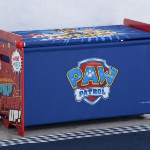 Delta Children PAW Patrol Toy Box Toy Box with Retractable Fabric Top, Blue