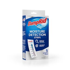 damprid moisture detection strips, 5-pack, single-use humidity indicators