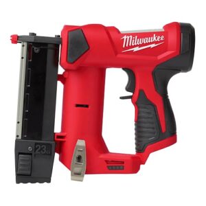 milwaukee m12 23 gauge pin nailer - no charger, no battery, bare tool only