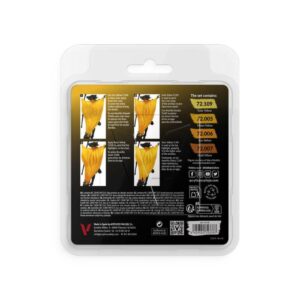 Vallejo - Yellow Color Set | Contains 4 bottles x 18 ml (0.60 fl.oz.)