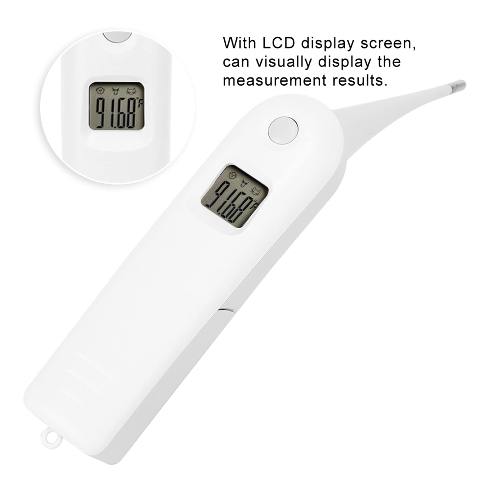 JOROBURO Pet Thermometer, Electronic Pigs Cattle Sheep Thermometer, Pet Dog Thermometer Anus Thermometer Fast Digital Veterinary Thermometer Temperature Tester for Livestock Cats Dogs