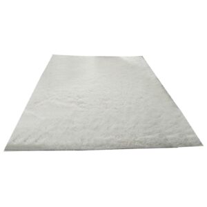 nereids net safe comfortable nursery rugs soft plush carpet non-slip polyester material kids girls rectangular rug for living room bedroom fluffy white