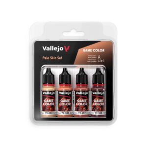 vallejo - pale skin color set | contains 4 bottles x 18 ml (0.60 fl.oz.)