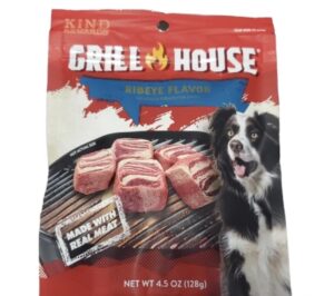 grill house kind rewards dog treats (ribeye flavored)