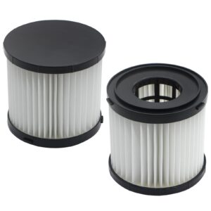 2 pack wet/dry hepa filter compatible with ryobi 18v one+ wet/dry vacuum cleaners pcl733, pcl734, p3240, also fit hart 20-volt 2-gallon wet/dry vac hpwd01b, compare to part# a32vc05, a32rf08