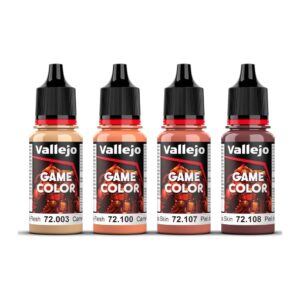 Vallejo - Pale Skin Color Set | Contains 4 bottles x 18 ml (0.60 fl.oz.)