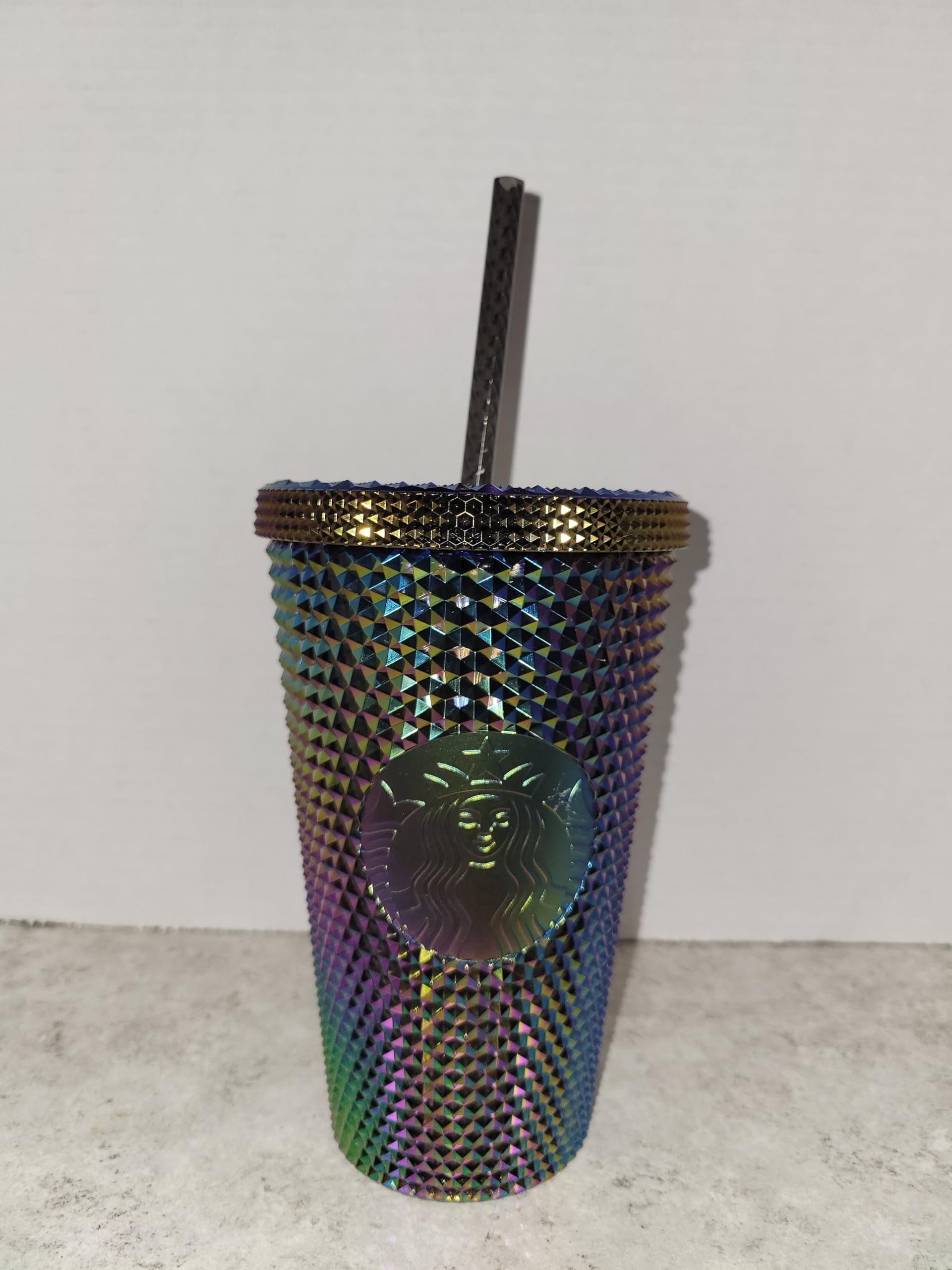 Starbucks Halloween 2023 Oil Slick Rainbow Iridescent Venti Tumbler 16oz