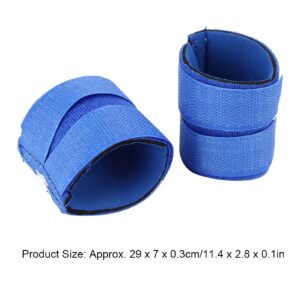 JOROBURO 2PCS Set Pet Kneepad, Blue Polyester Cotton Pet Wrist Guard Knee Protector, Dog Front Leg Braces Carpal Support Pet Wrist Guard for Dogs Injuries Care (Front Legs L ((2