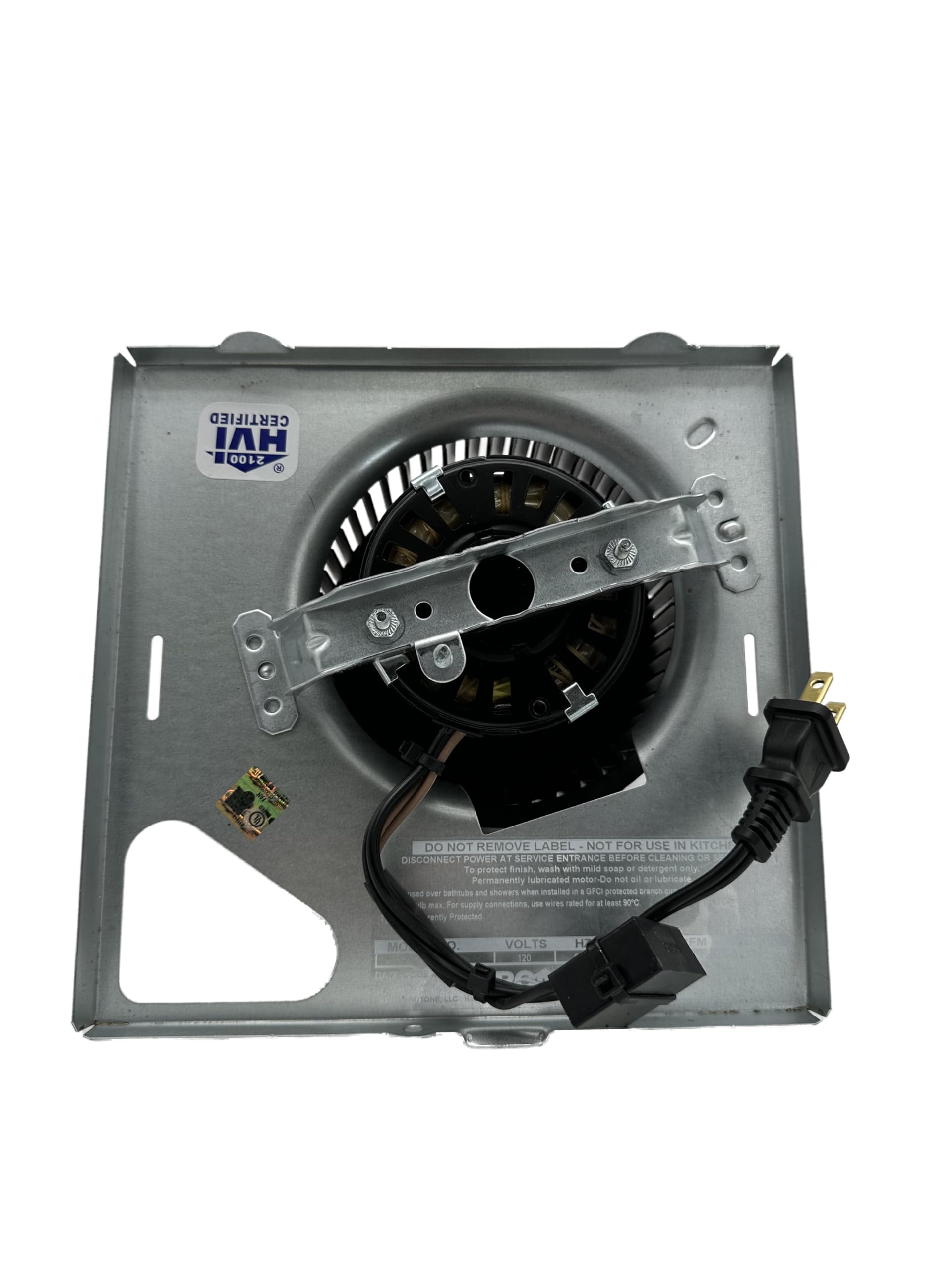 Upgraded 80 CFM Motor Replacement for Broan-Nutone Bath Fans for 8" x 8-1/4" x 5-3/4" housings, Replaces OEM #S97015162 (80 CFM / 2.5 Sones)