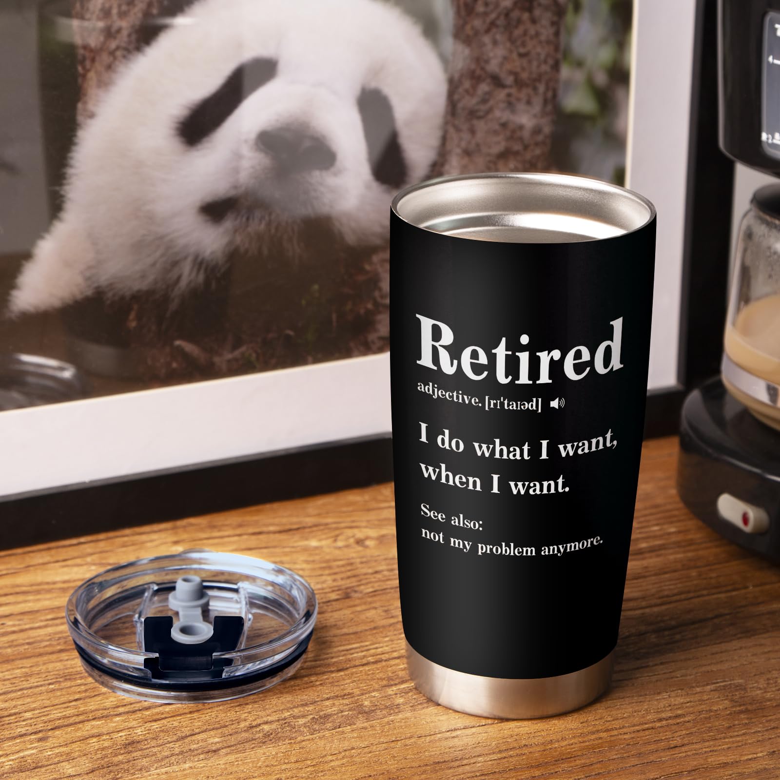 Shqiueos Funny Retirement Gifts for Women Men 20 Oz Retired Tumbler, Happy Retirement Gifts, Best Retirement Gift Idea, Farewell Gifts for Coworkers, Friends, Boss, Teacher Stainless Steel Cup