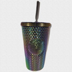 starbucks halloween 2023 oil slick rainbow iridescent venti tumbler 16oz