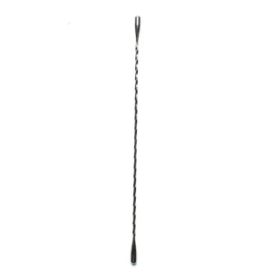 Bull in China Stirring Wand - 12in/30cm - Gunmetal Black | Bar Spoon | Cocktail Mixing Spoon