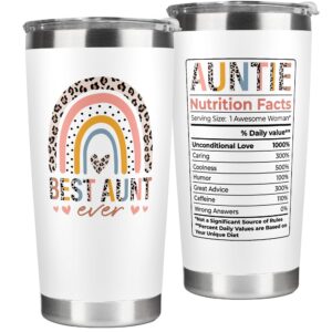 aunt gifts - aunt gifts from niece, nephew - gifts for aunt, auntie gifts - aunt birthday gift, mothers day gifts for aunt, aunt valentine gifts - gifts for new aunt, to be aunt - 20 oz tumbler