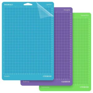 doohalo cutting mat for cricut joy xtra 3 pack replacement variety standard grip light grip strong grip adhesive cut mats