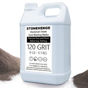 #120 grit aluminum oxide powder for sand blasting - sand blaster for air compressor, metal sandblasting sand - 9lb