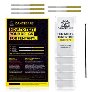 star world wellness fentanyl test strips kit with quick results, 5 pack, testing for liquid and powder substances, rapid response for liquids, powders and pills, 10mg micro scooper included