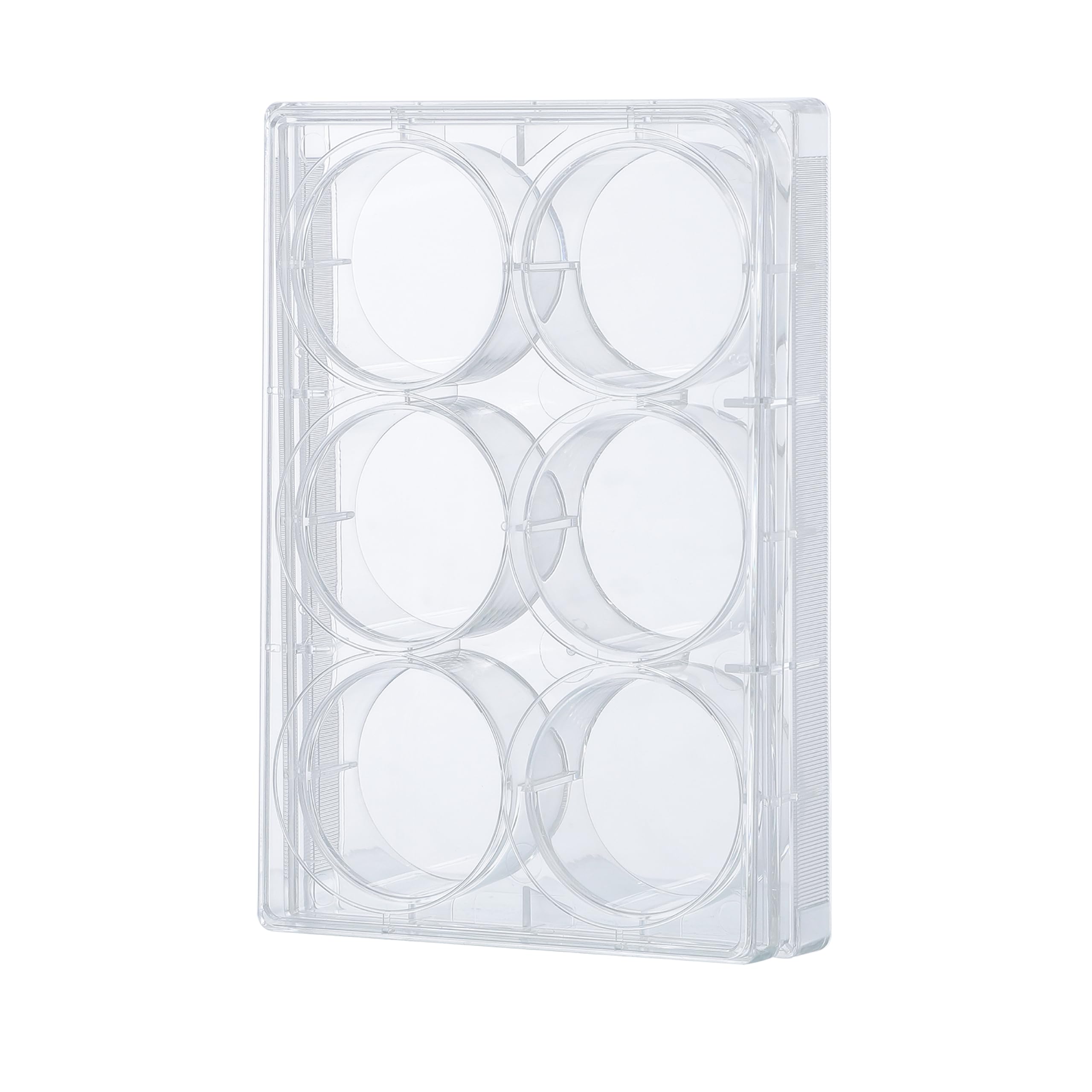 4E's USA 6 Well Cell Culture Plate with Lid, Tissue Culture Treated Plate, Sterile, Individual Packing, Pack of 5 Plates