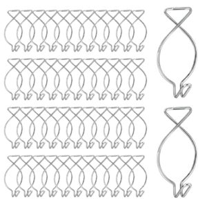 48 pack drop ceiling clips hanging ceiling hook clips hanging on suspended ceiling tile, grid clips hanger hooks for light plant office home stores classroom and wedding decorations, hanging sign