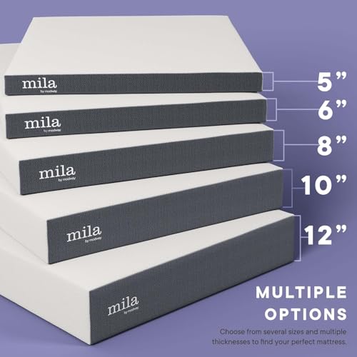 Modway MOD-7101-WHI Mila 5" Queen Mattress, White